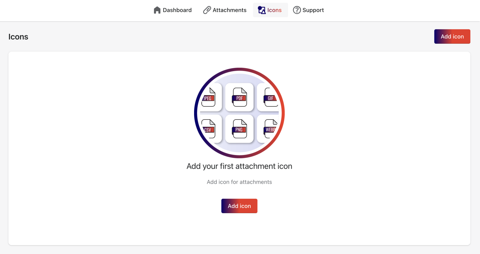 Upload Attachment Icons | EasifyApps