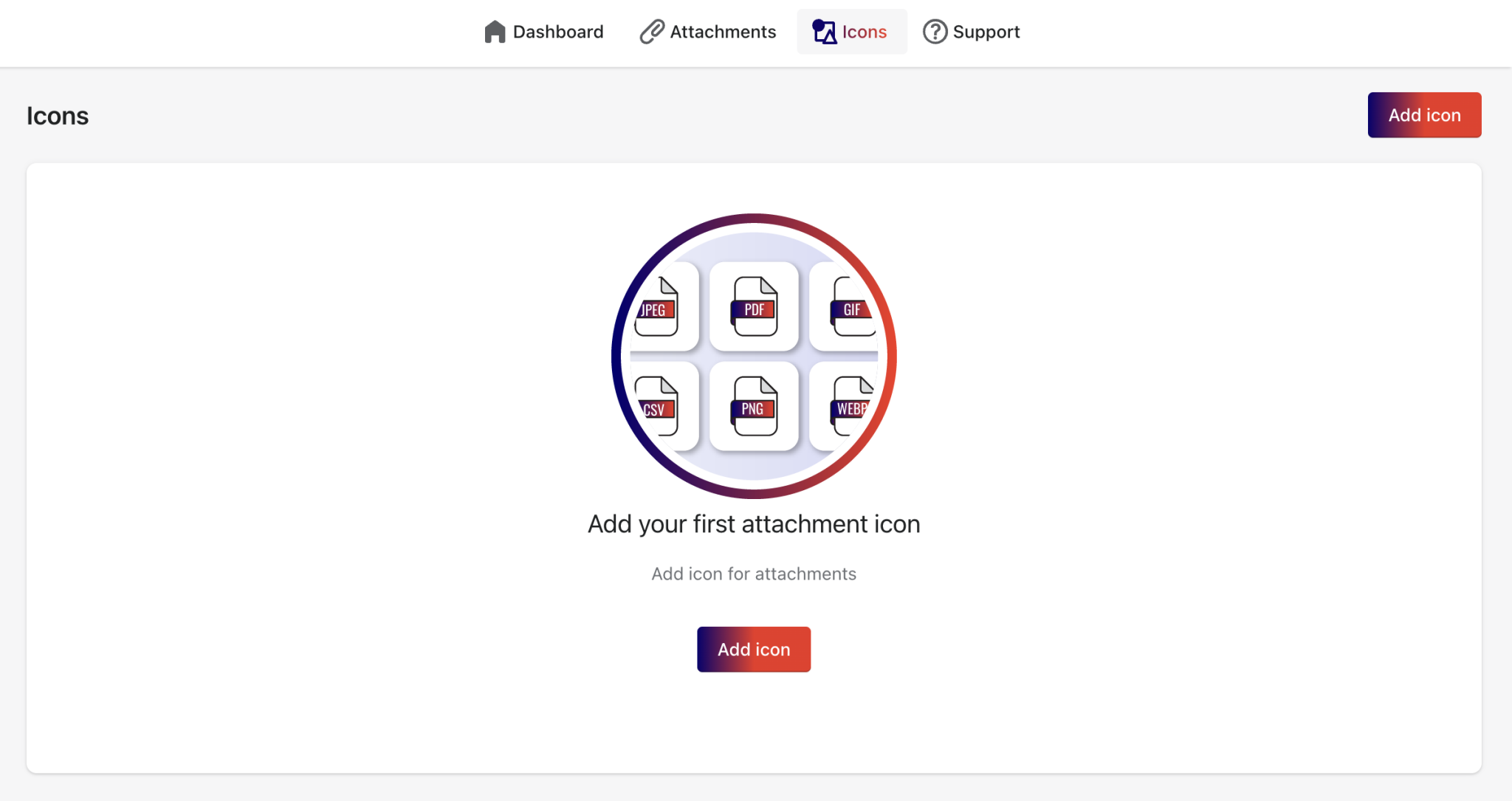 Upload Attachment Icons | EasifyApps