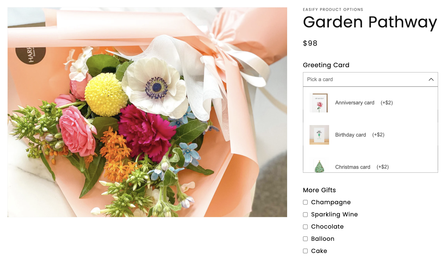 Set Up Add-on Products (Version 1 - Before July 18, 2024) | EasifyApps