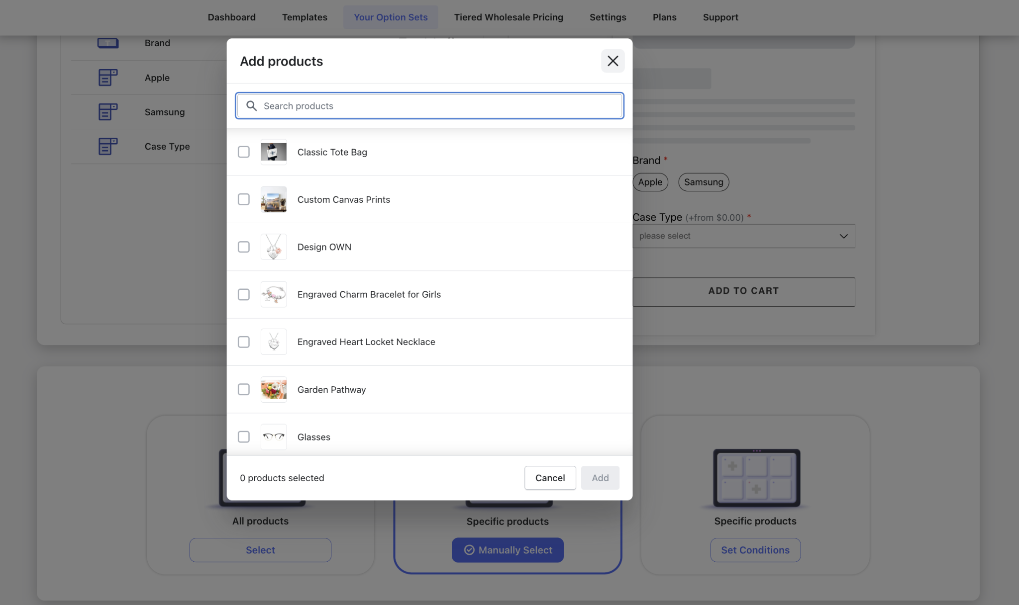 Create A New Option Set From Scratch | EasifyApps