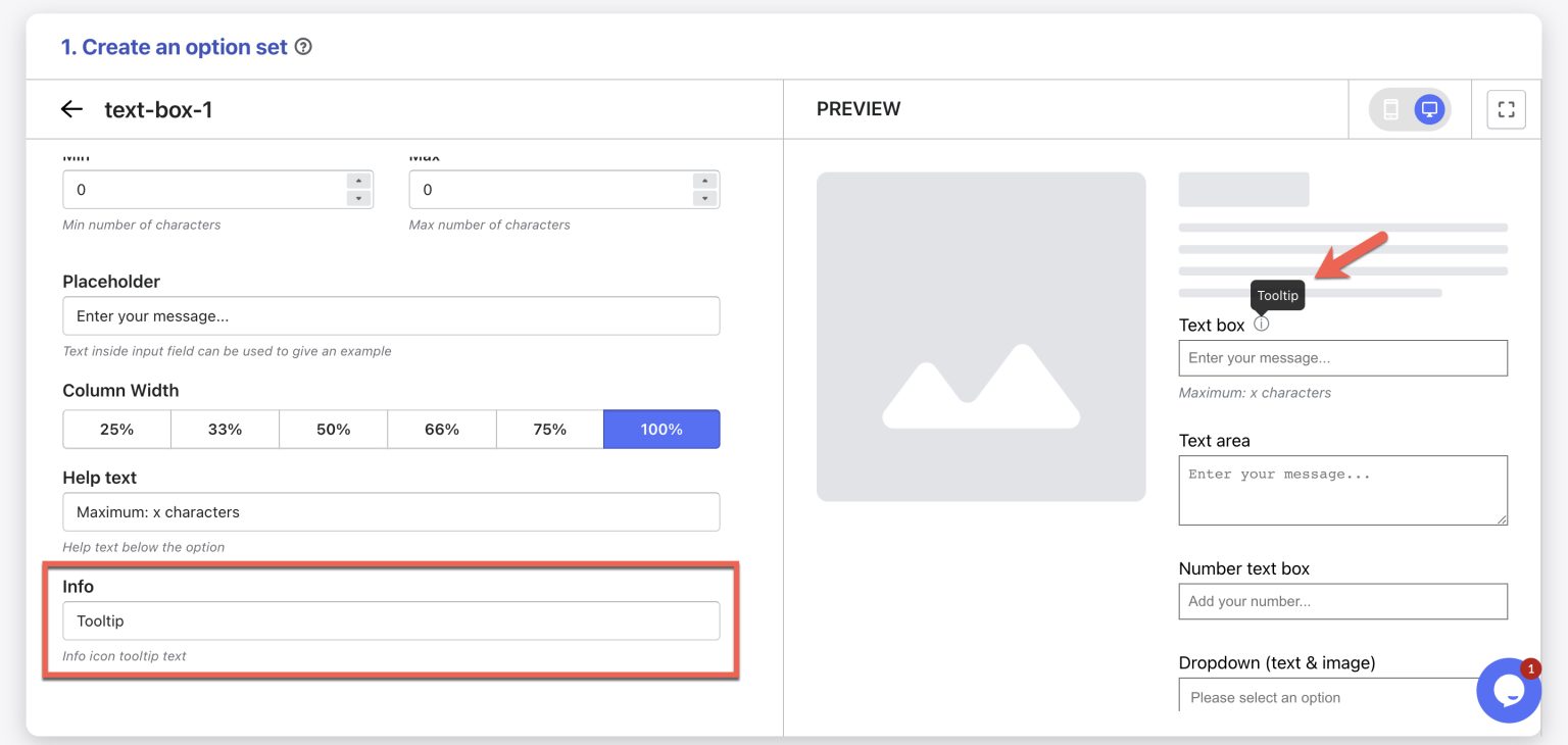Information (Tooltip) | EasifyApps