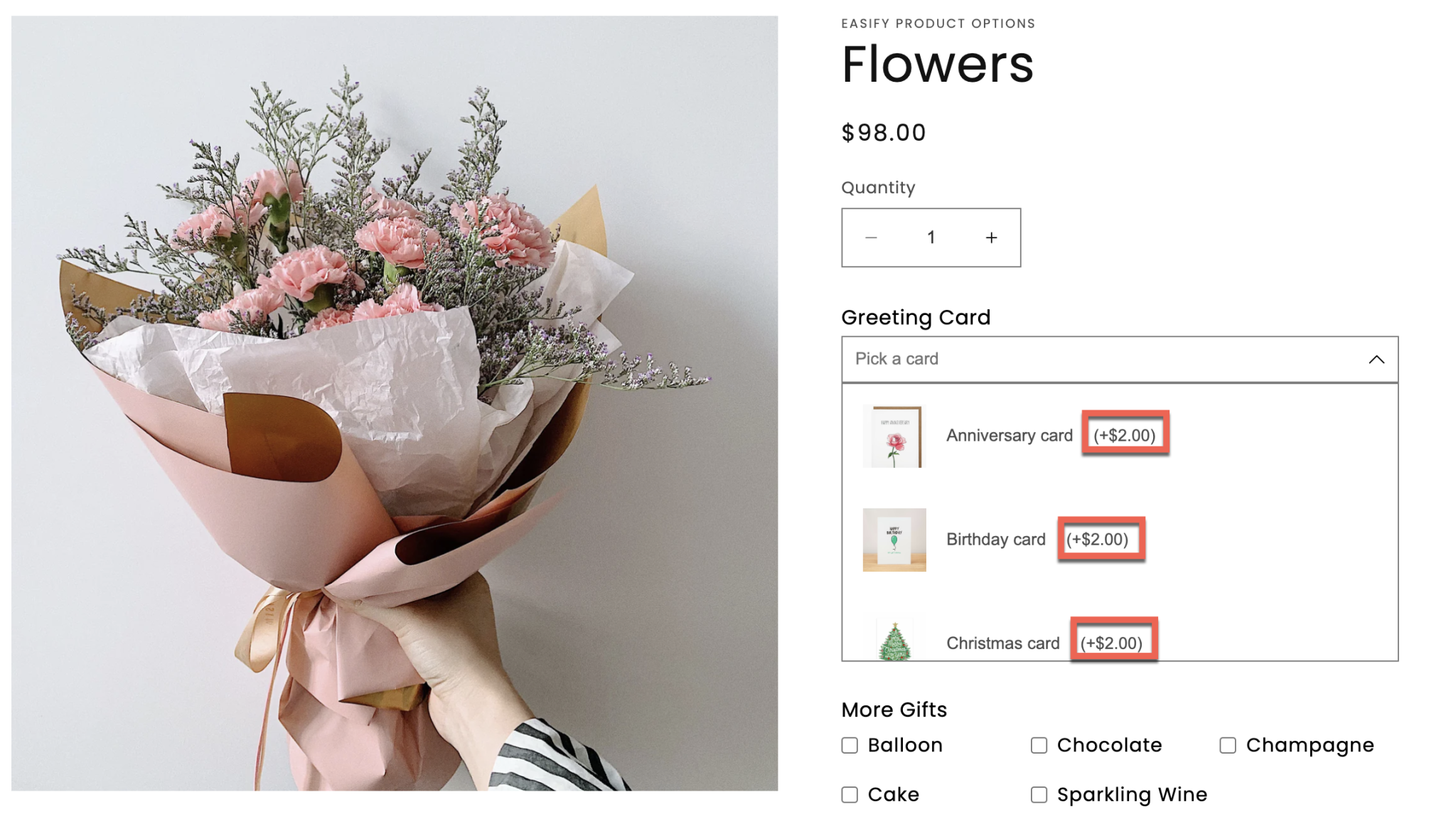 How to Add Extra Charges for Custom Product Options on Shopify