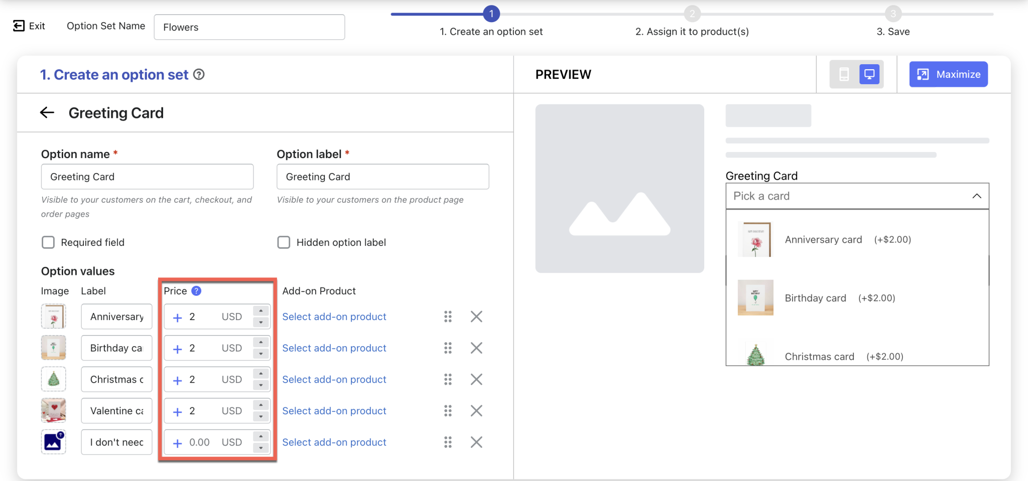 How to Add Extra Charges for Custom Product Options on Shopify