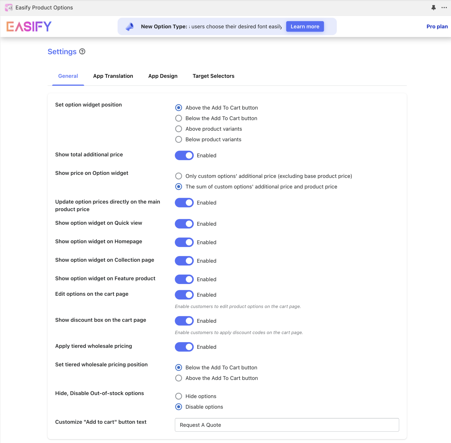 General Settings | EasifyApps