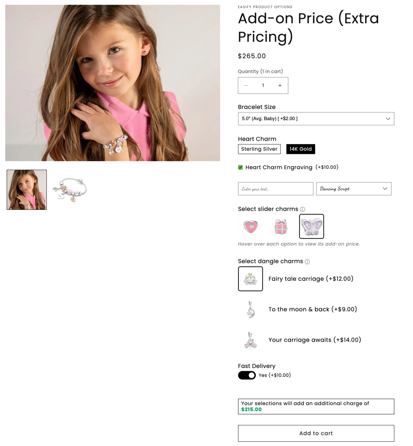 How to Add Extra Charges for Custom Product Options on Shopify