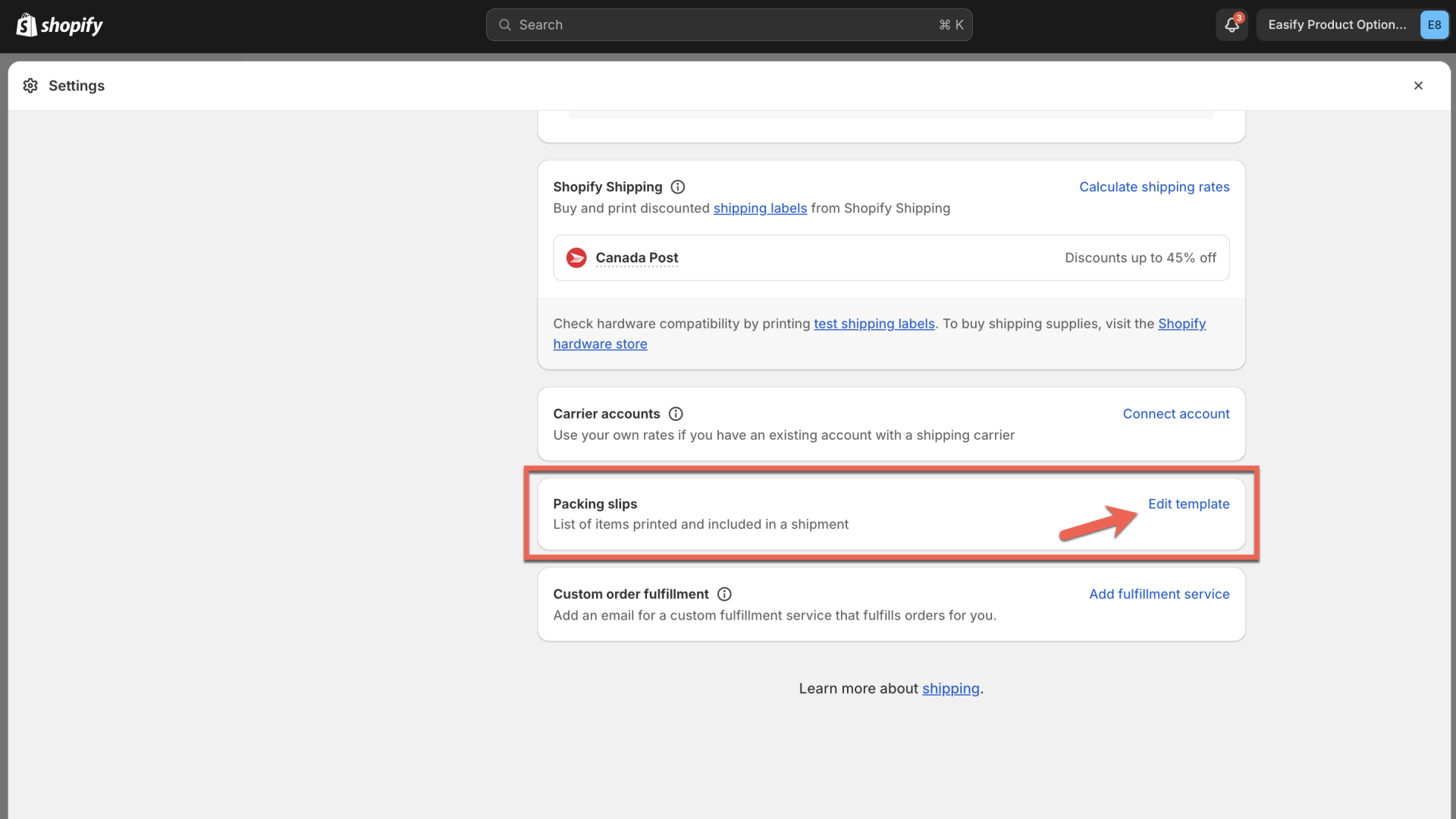 Show Custom Options On Packing Slips | EasifyApps