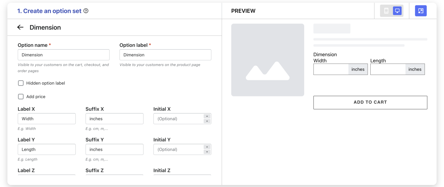 Show Custom Options Based On Shopify Variants Advanced Conditional 9529
