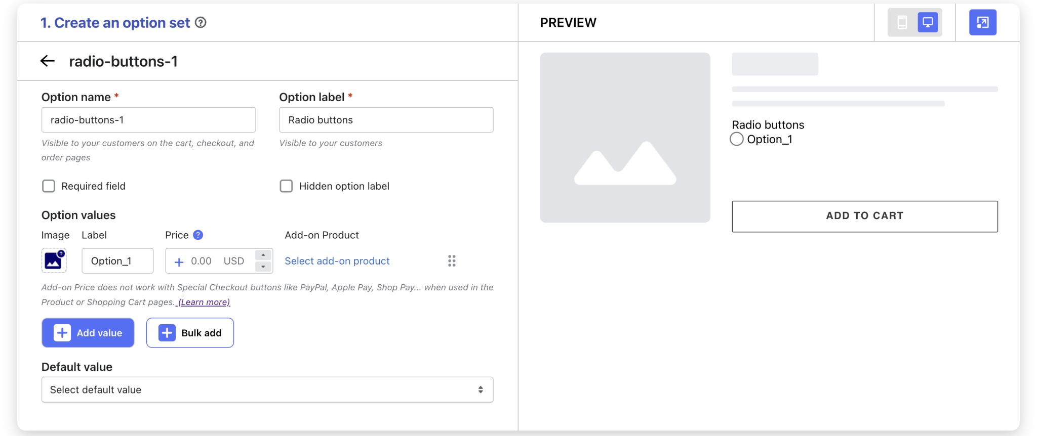 Radio Buttons | EasifyApps