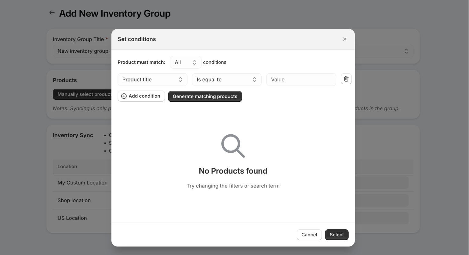 Create Inventory Groups Manually | Easify Inventory Sync