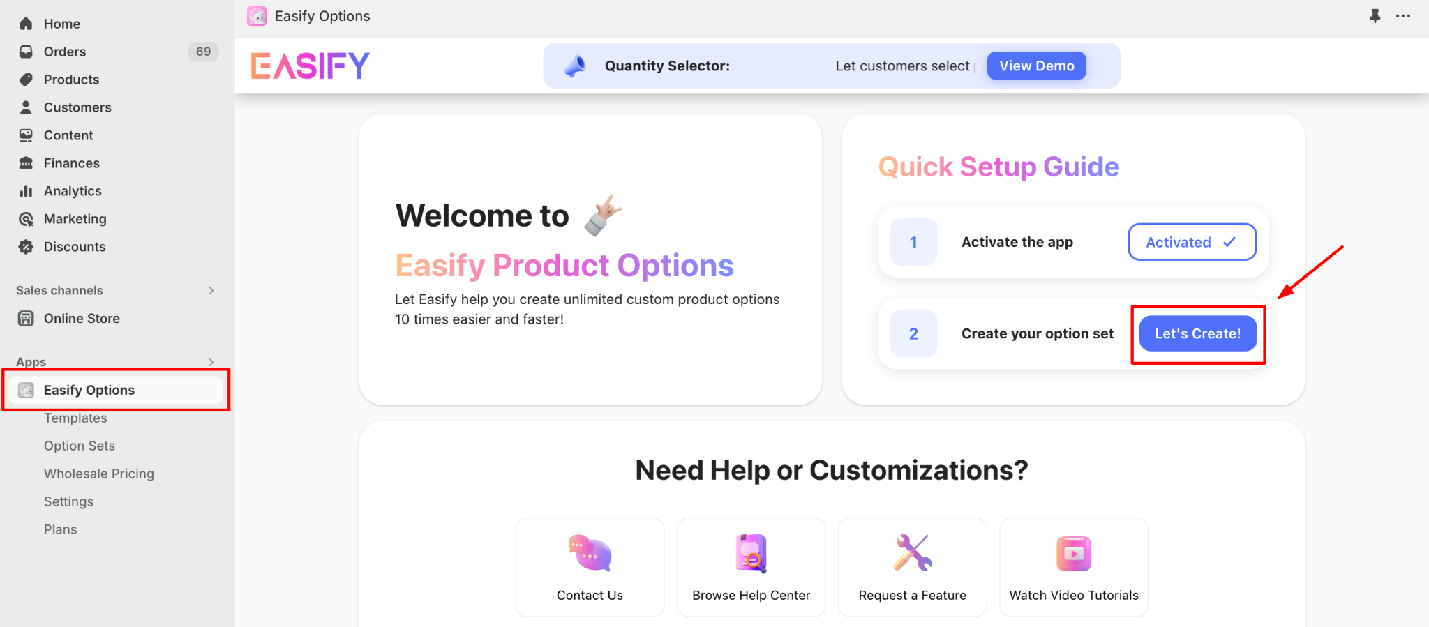 Create A New Option Set From Scratch | EasifyApps