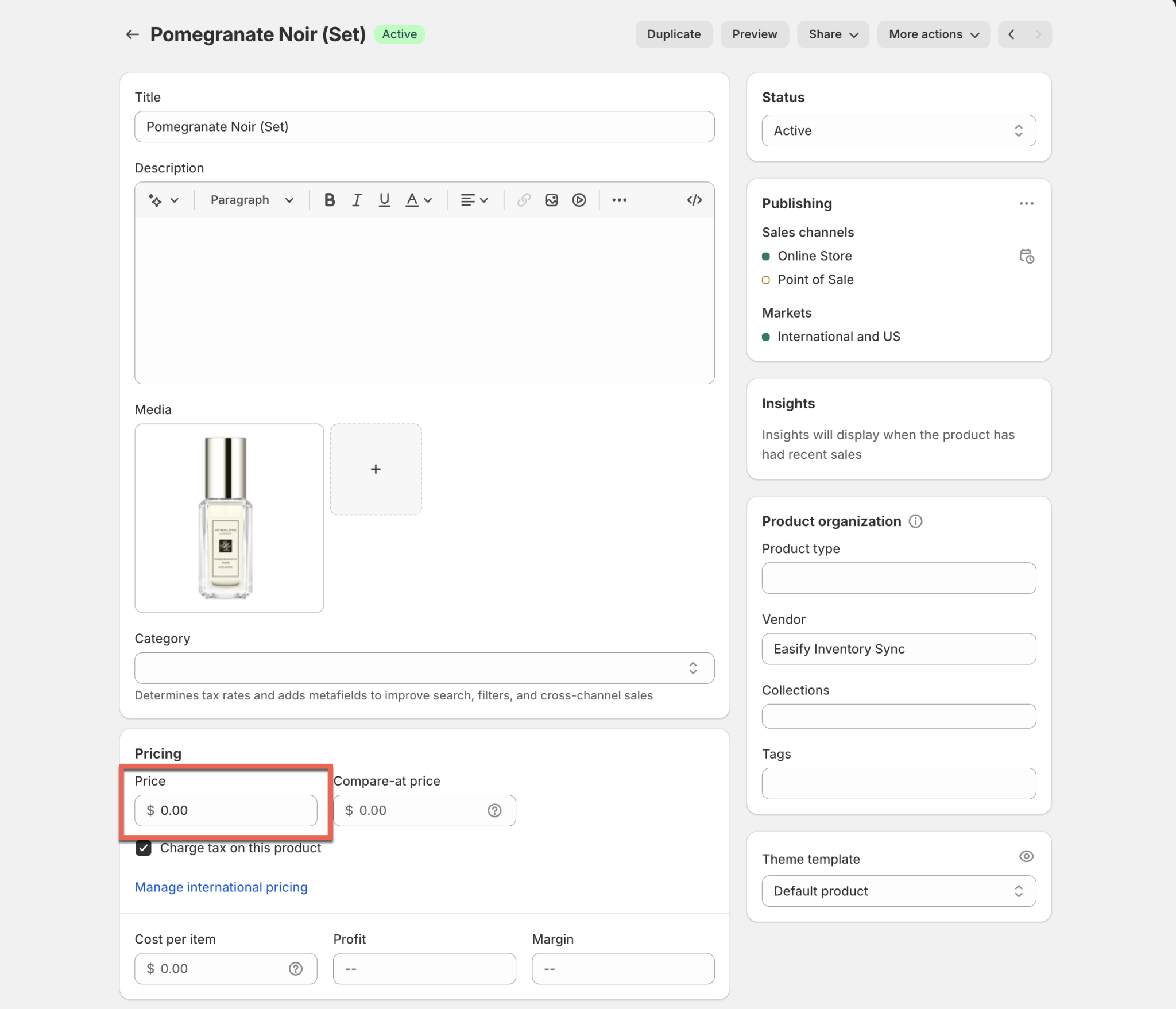Perfume Set | EasifyApps