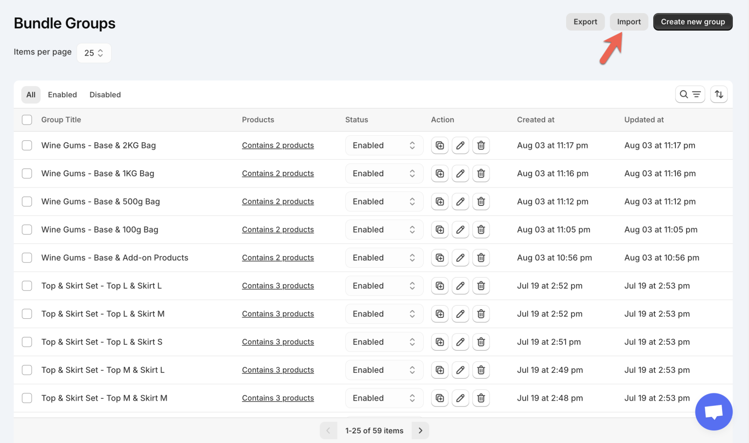 Import/ Export Bundle Groups | EasifyApps