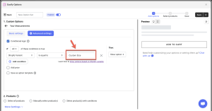 Advanced Conditional Logic - Show Easify Options Based On Shopify Variants | EasifyApps