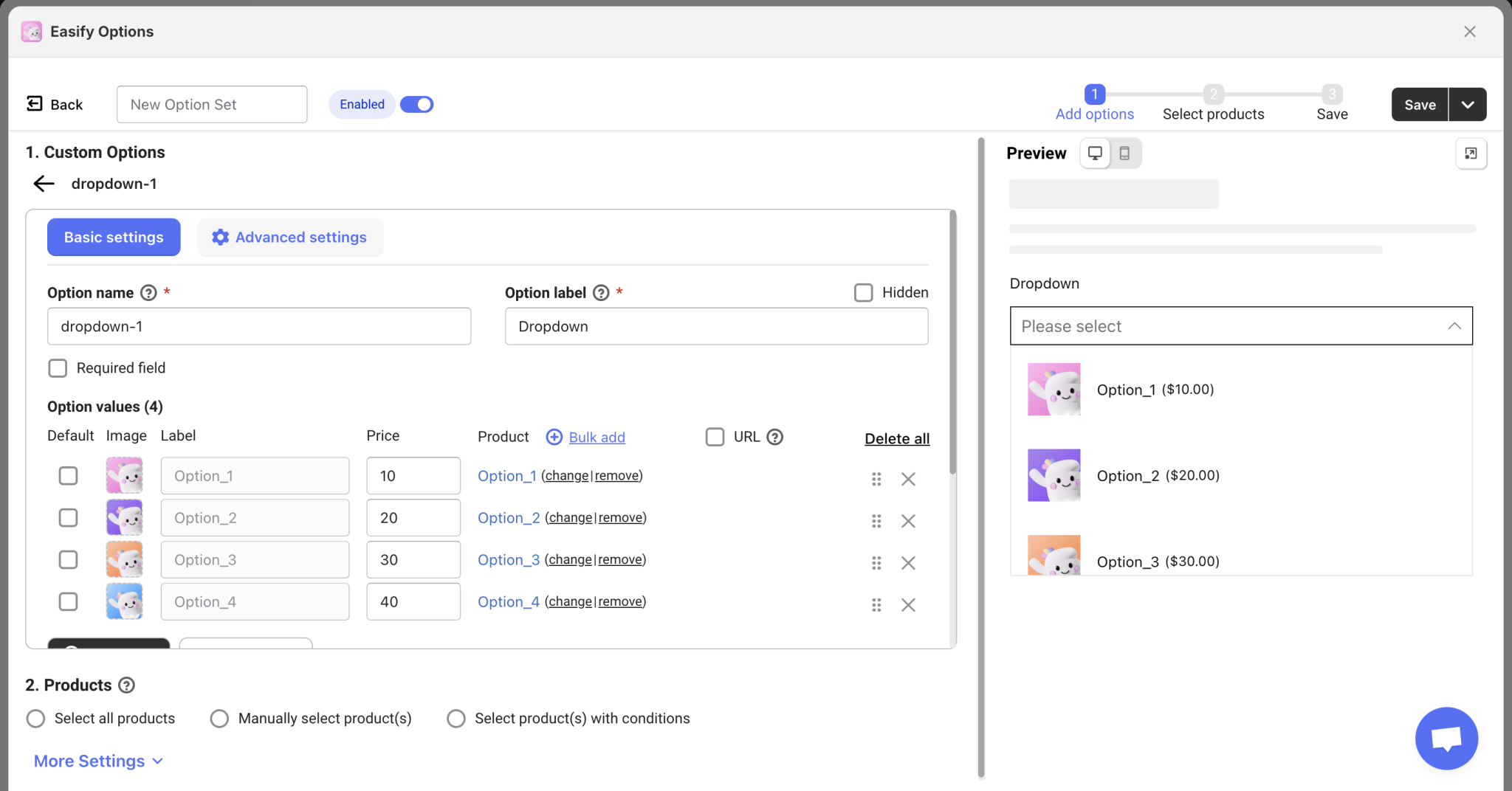 Add Option Value Descriptions & Tooltips | EasifyApps
