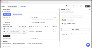 Advanced Conditional Logic - Show Easify Options Based On Shopify Variants | EasifyApps