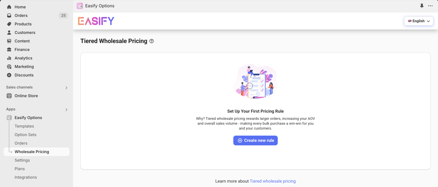 Set Up Tiered Wholesale Pricing | EasifyApps