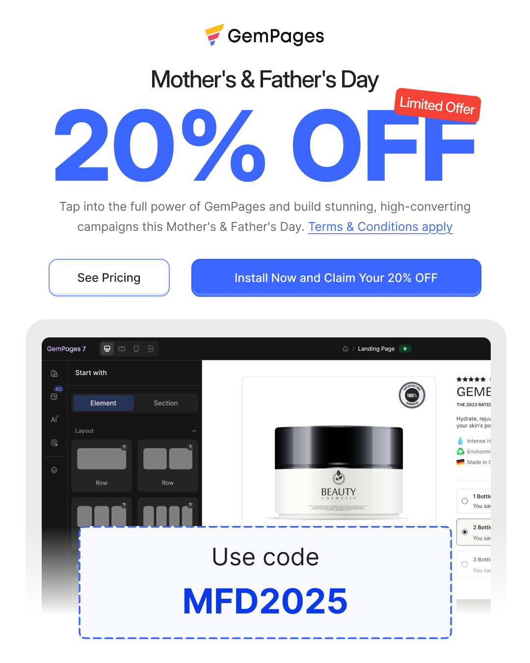 Easify x GemPages: Mother’s & Father’s Day Promotion Campaign 2025