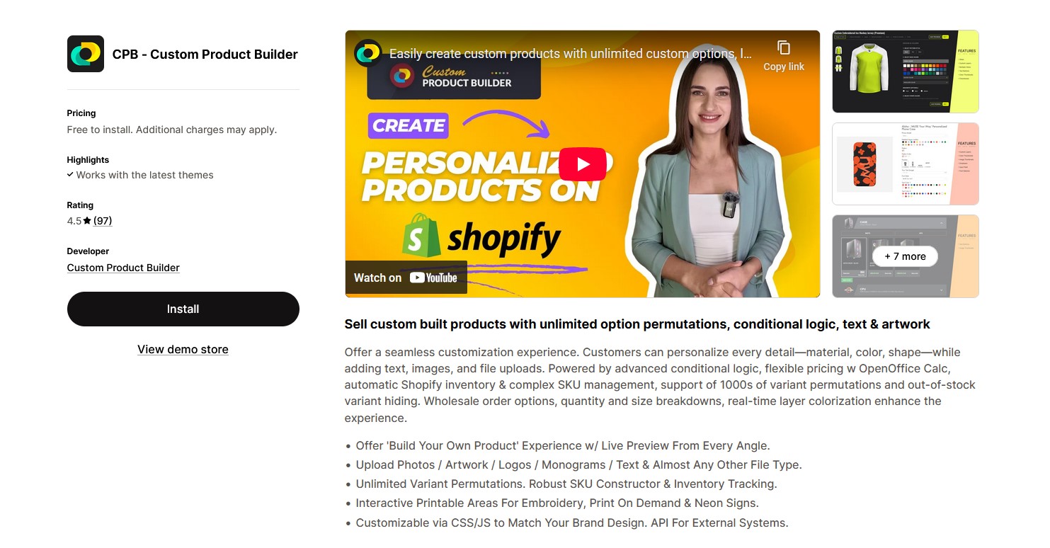 Top 10 Best Custom Product Builder Shopify Apps in 2025