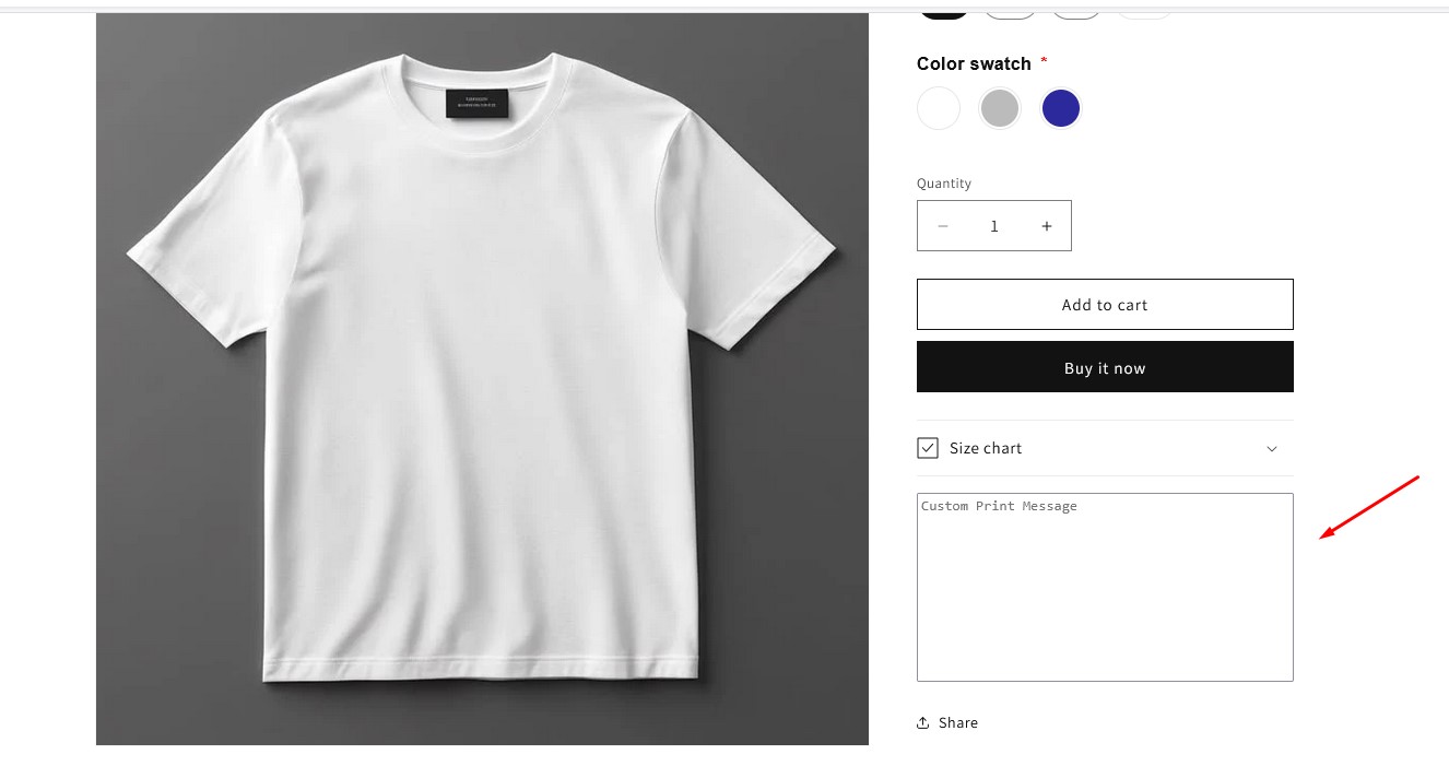How to Add a Custom Text Field on a Shopify Product Page?