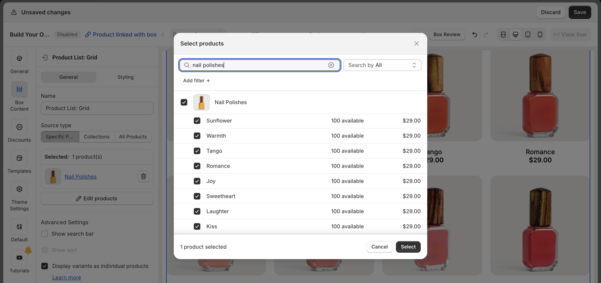 Display Variants as Individual Products | EasifyApps
