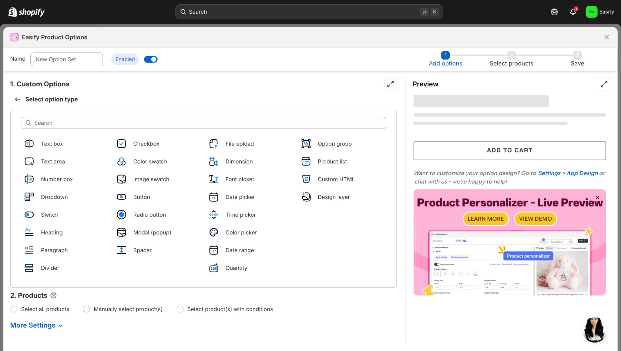 How to Add Customizable Products on Shopify?