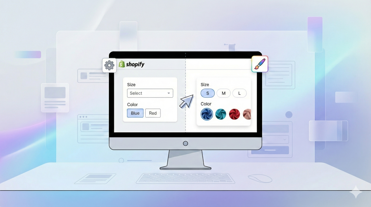 How to Create a Custom Variant Selector on Shopify (No Code)